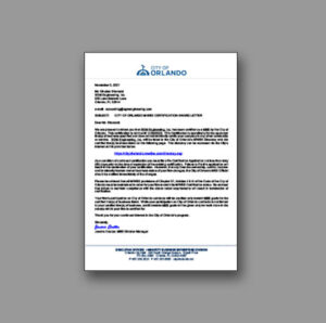 City of Orlando MBE-SGM Engineering Inc – SGM Engineering, Inc.